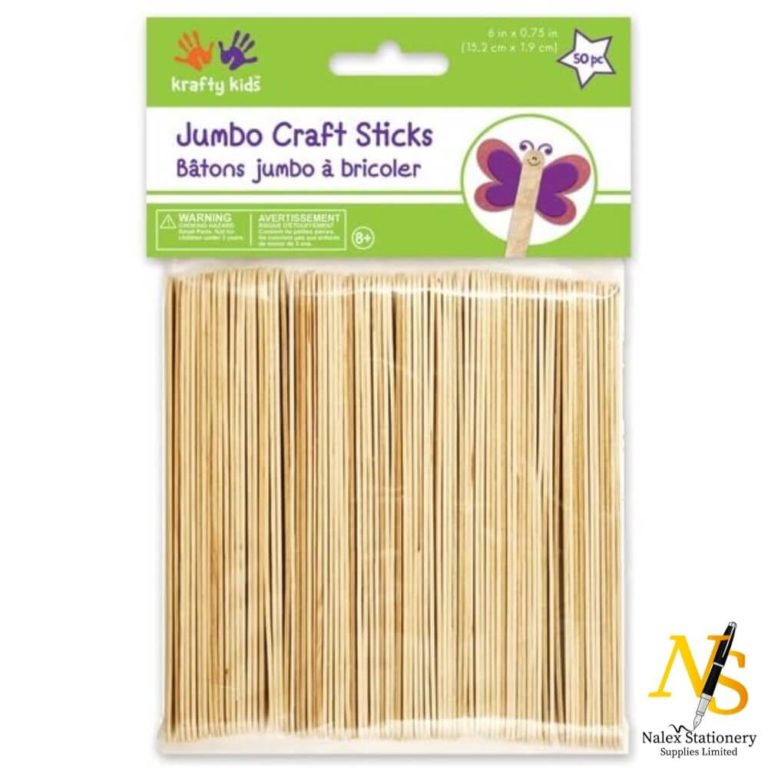 Krafty Kids Jumbo Wooden Craft Stick - Nalex Stationery